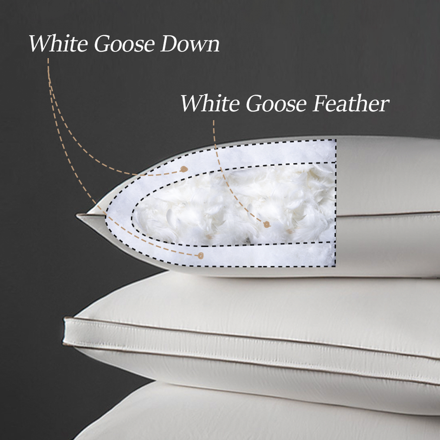 750 F.P Luxe Stars Stripes Goose Down Pillow | Best Down Pillows For ...